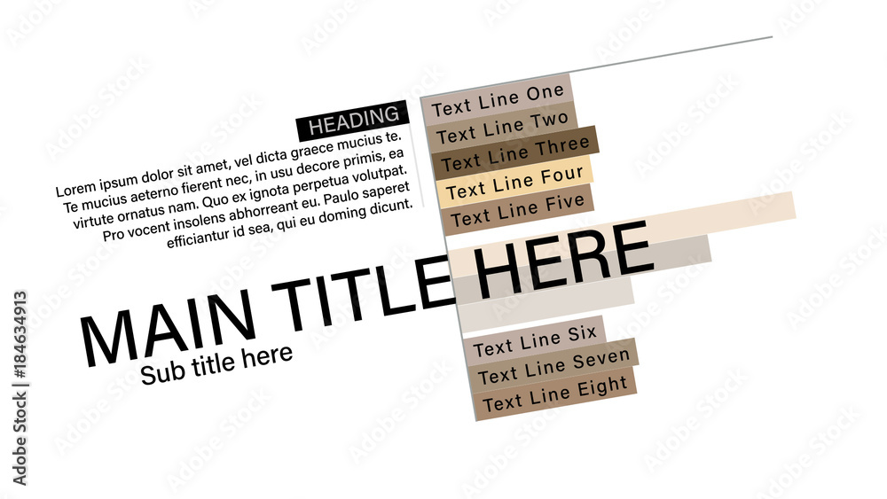 Horizontal 8 Bar Graph 1 Stock Template | Adobe Stock