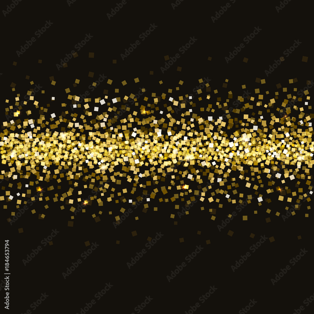 Golden symbol of exclusivity, the label VIP with glitter. Very ...