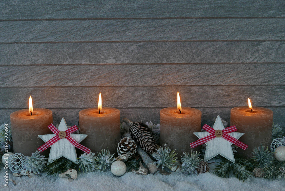 Vierter Advent Stock-Foto | Adobe Stock