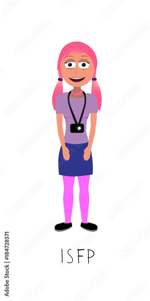 photographer vector represents ISFP personality from MBTI typology ...