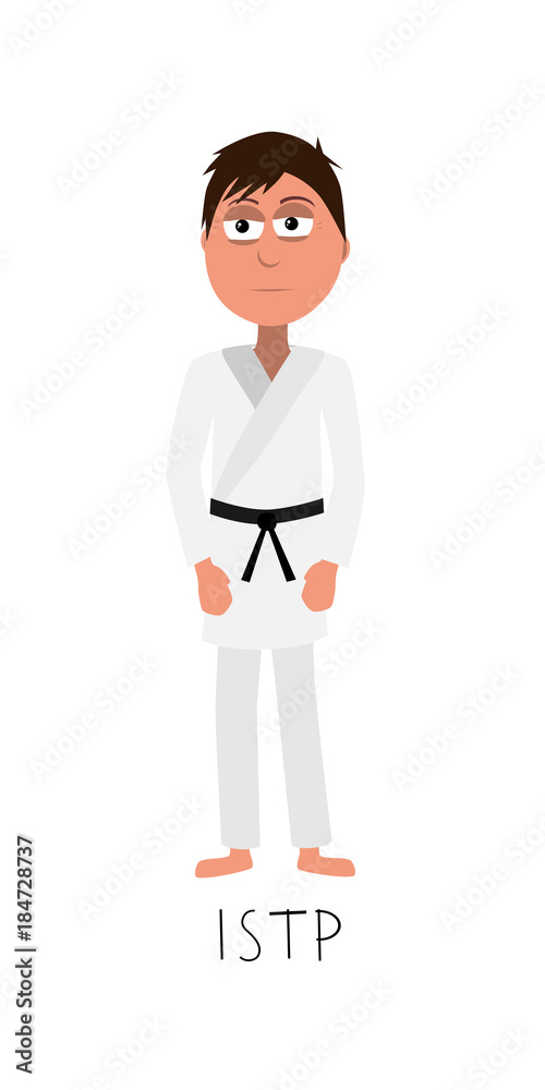 fighter vector represents ISTP personality from MBTI typology Stock ...