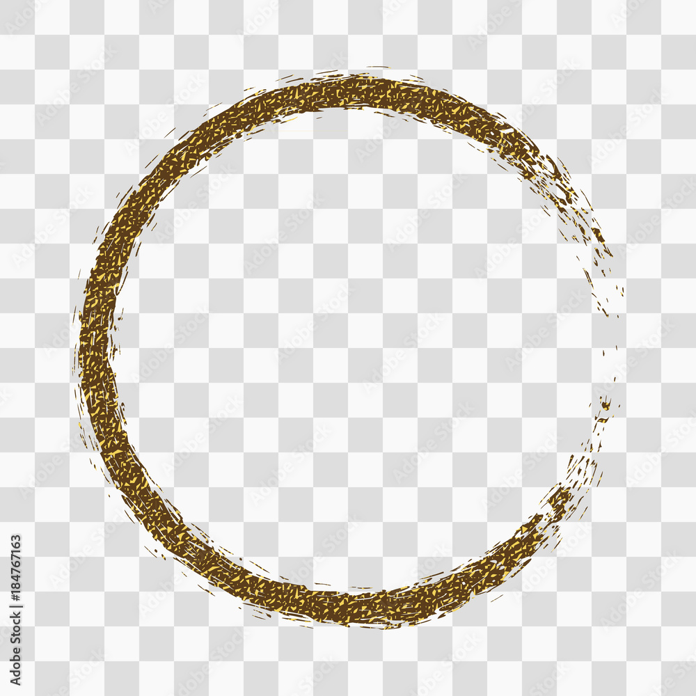 gold border frame. Abstract hand sketched shapes, design elements. Gold ...