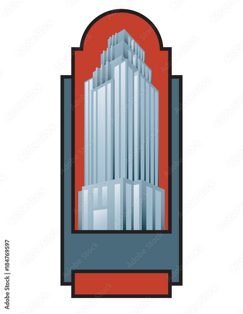 Art Deco Building Vector