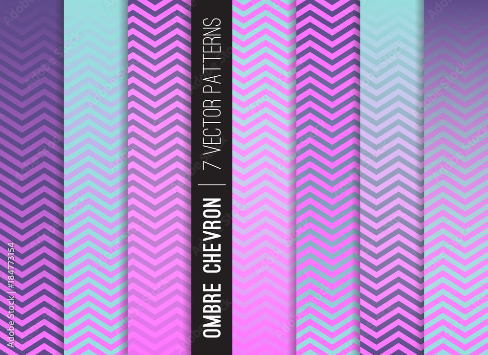 Ombre Chevron Backgrounds