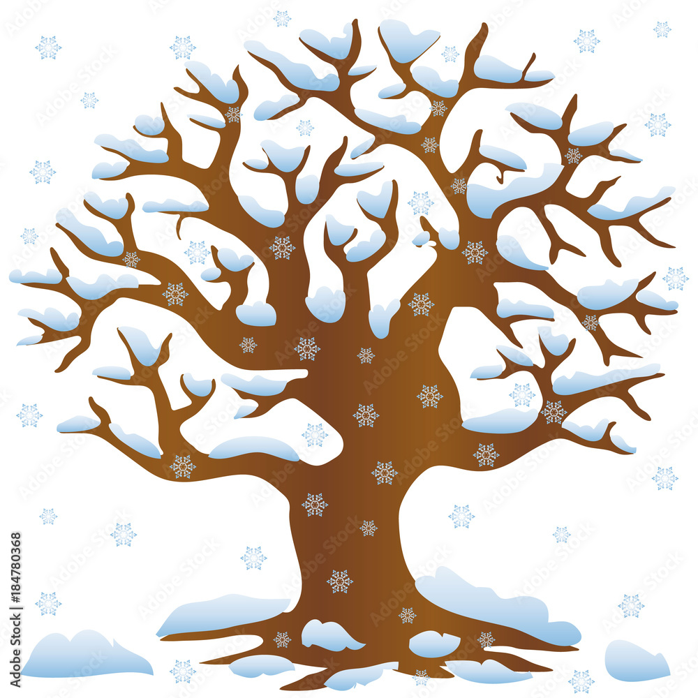 Winter Tree Cartoon