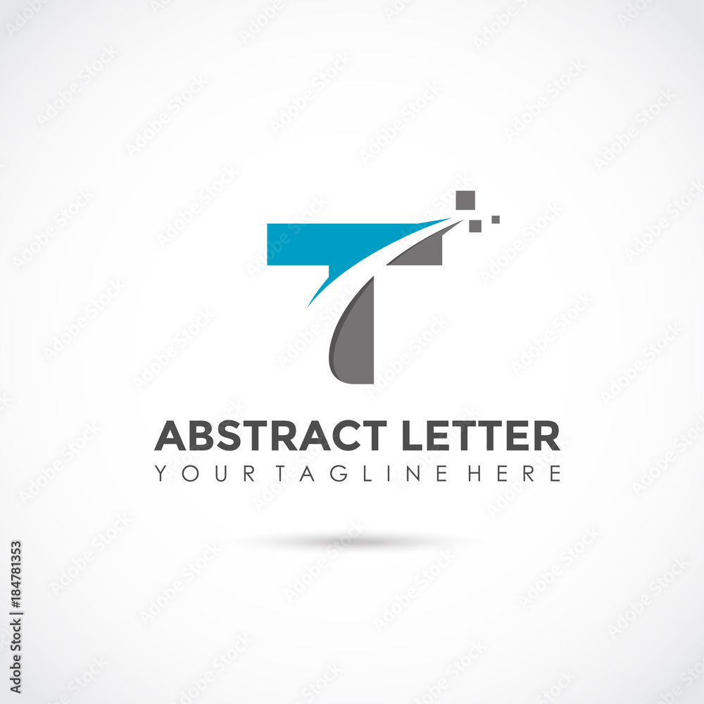 Abstract Letter T Logo Design. Vector Illustrator Eps. 10 Stock Vector ...