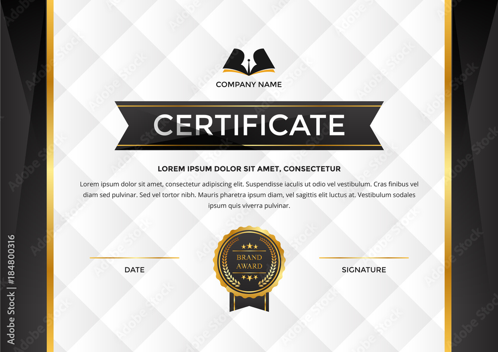 Modern Premium Business Certificate Of Achievement And Appreciation ...