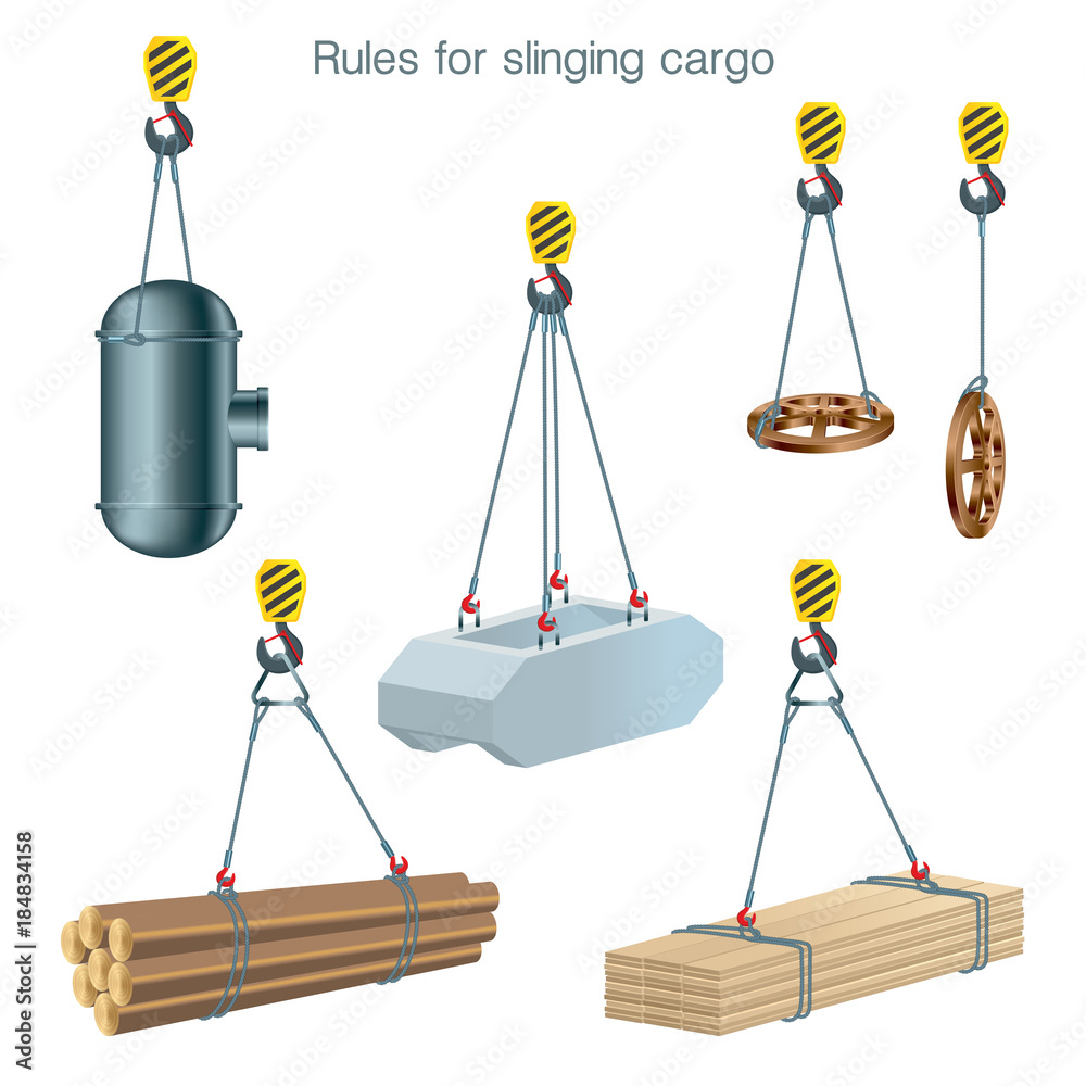 Rules for slinging cargo. Safety at the construction site. Lifting of ...