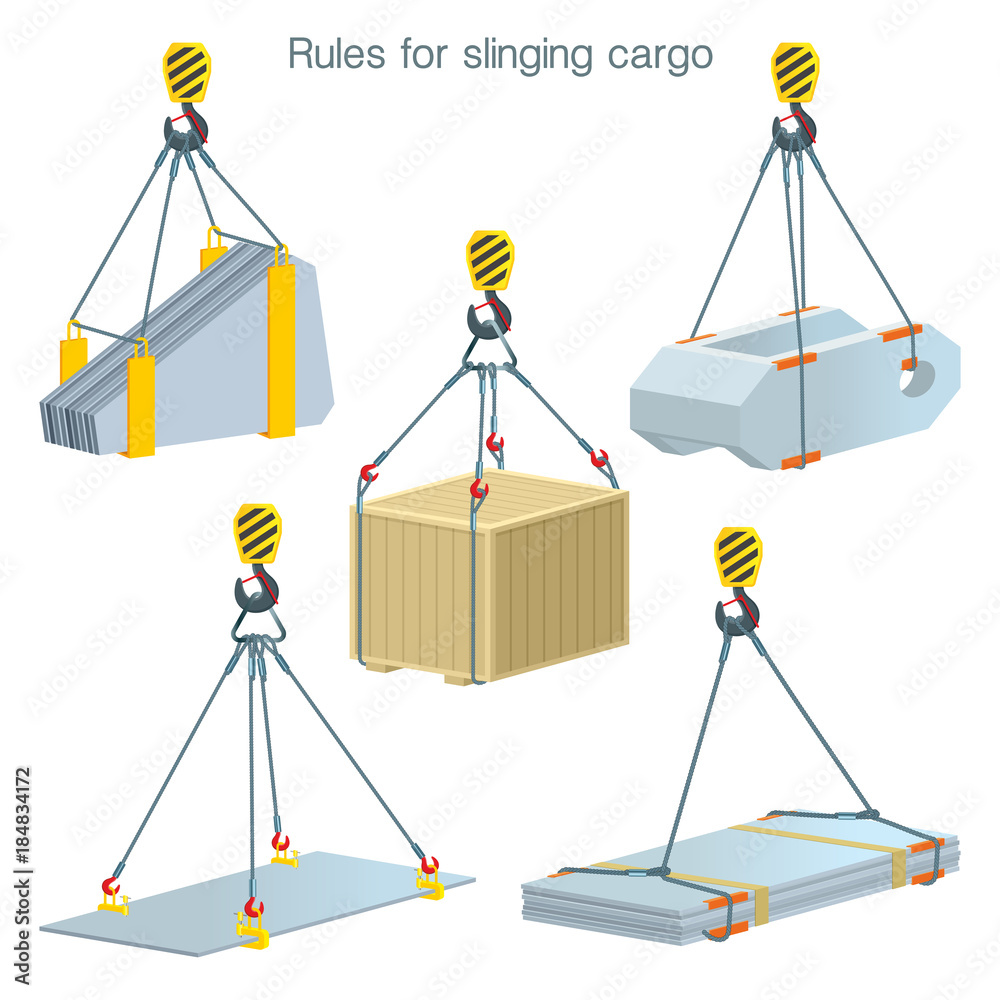 Rules for slinging cargo. Safety at the construction site. Lifting of ...