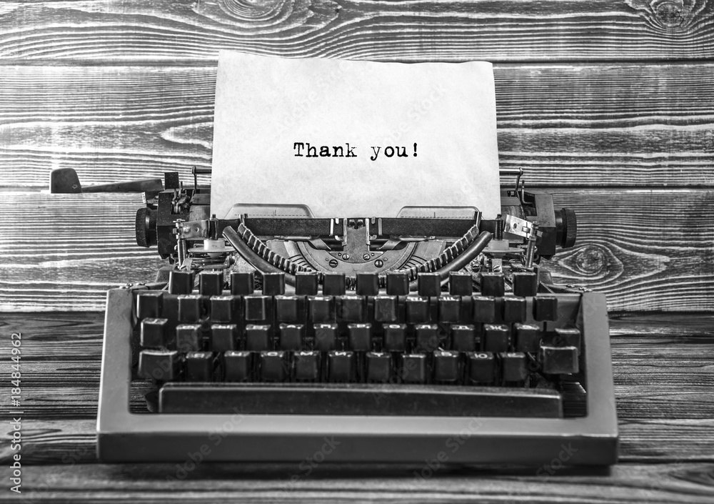Thank You Typewriter