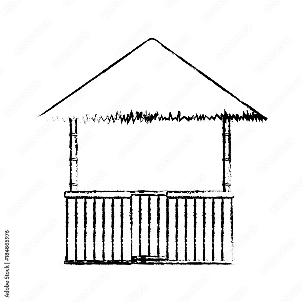 Isolated hut design Stock Vector | Adobe Stock