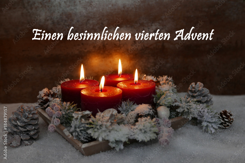 Vierter Advent Stock-Foto | Adobe Stock