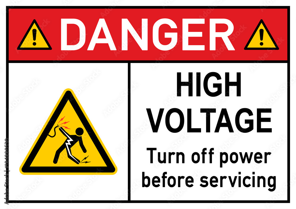 Electrical Safety Signs Poster
