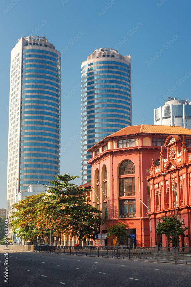Colombo, Sri Lanka - 11 February 2017: The red building of Cargills and ...