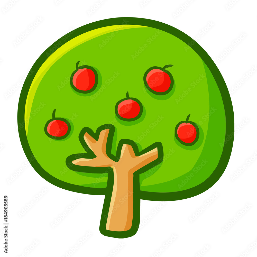 Cute Apple Tree Clip Art