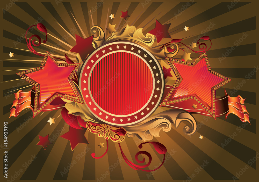 poster background revival style Stock Vector | Adobe Stock