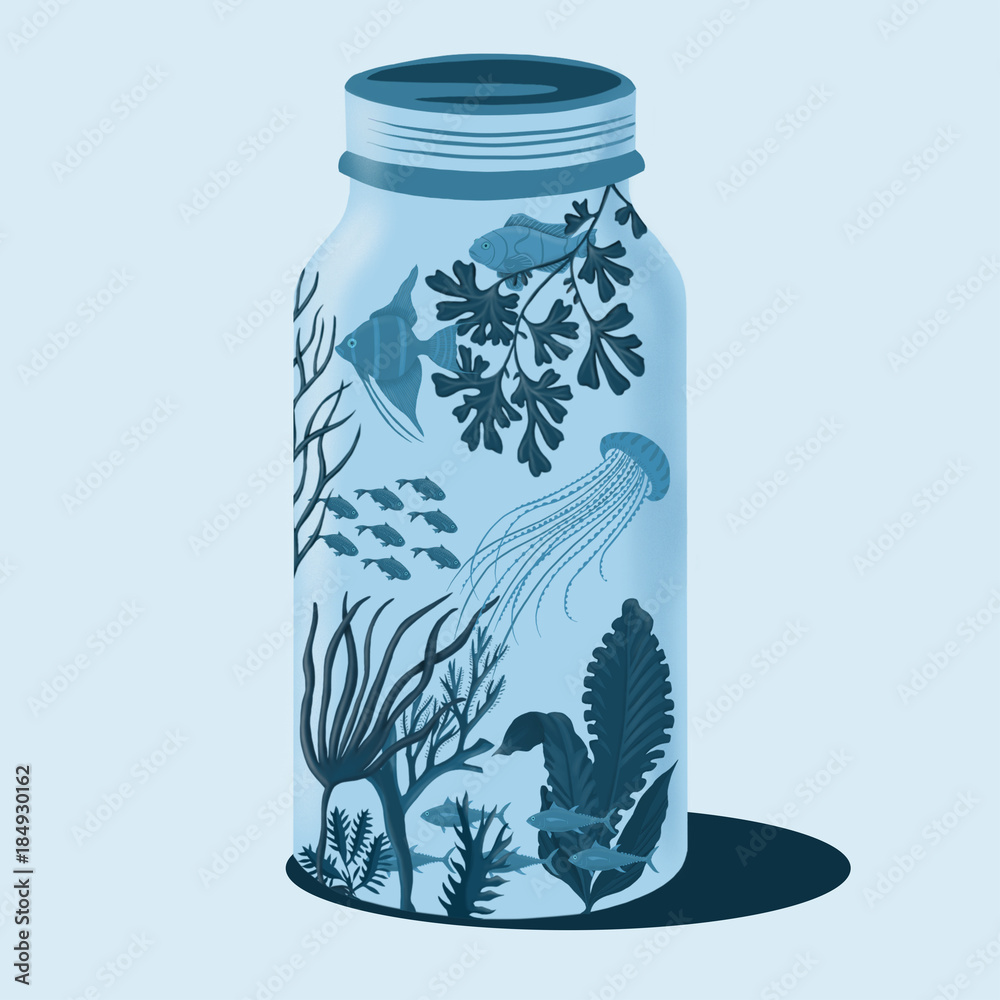 Deep Sea Collection Stock Illustration | Adobe Stock