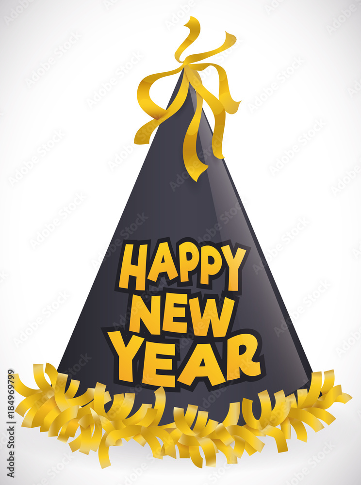 New Years Party Hat Vector