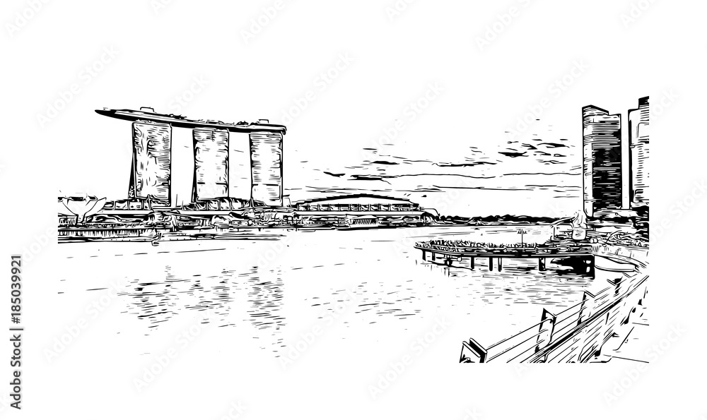 Marina Bay Sands Drawing