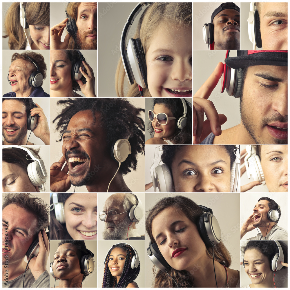 People Listening To Music Images