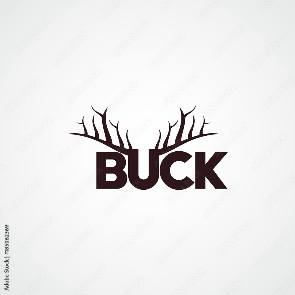 Buck Logo Vector Template Design Stock Vector | Adobe Stock
