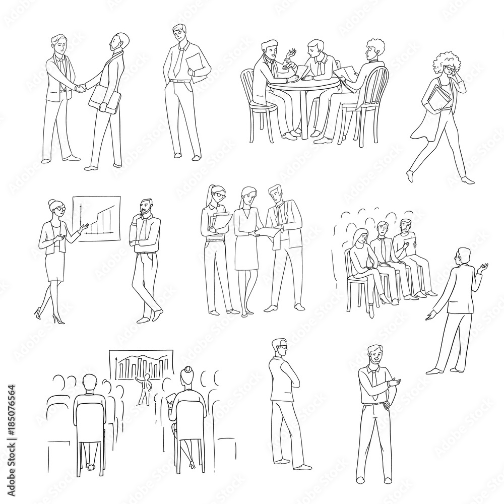 Business People Sketch