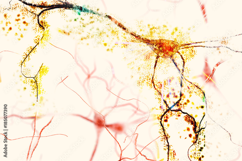 neuron research exploding degenerating neuron nervous system research ...