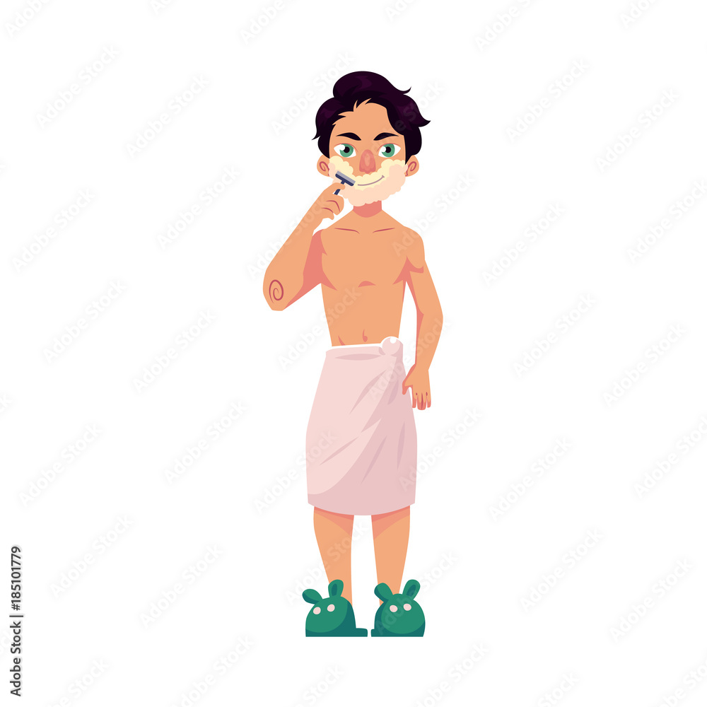 Shaving Face Clipart