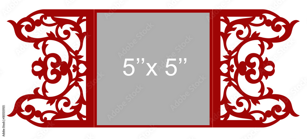 Laser cut vector template Stock Vector | Adobe Stock