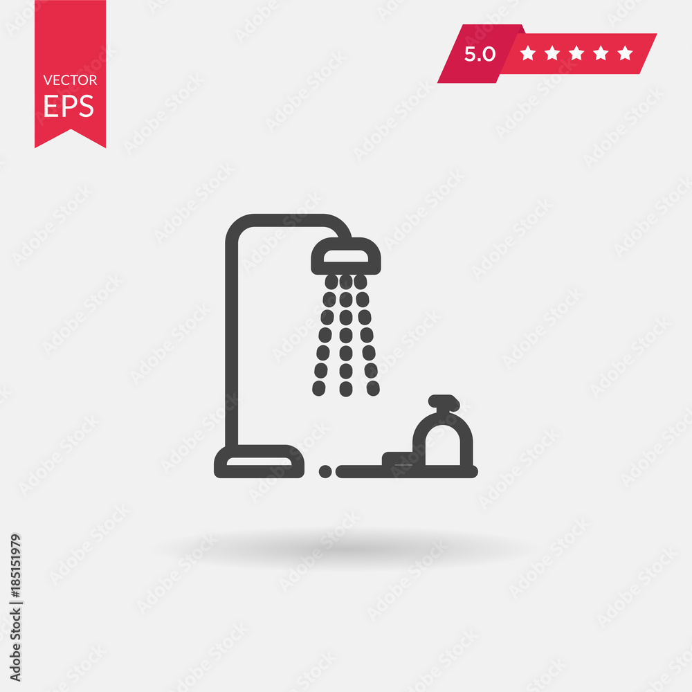Shower Icon. Professional, pixel perfect icons optimized for bot Stock ...