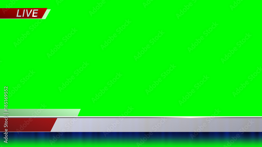Blank News Lower Third 1 Stock Illustration | Adobe Stock