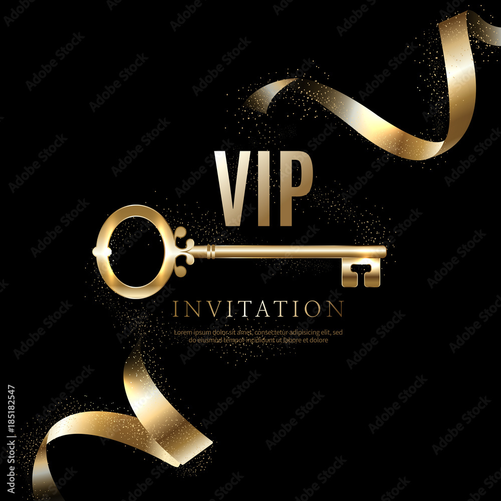 Luxury vip invitations and coupon backgrounds Stock Vector | Adobe Stock