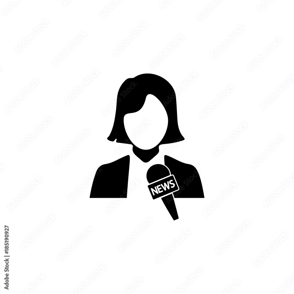 news reporter avatar icon. Characters of professions Icon. Premium ...
