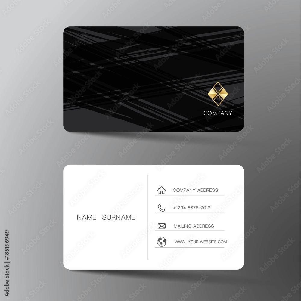 Modern business card template design. With inspiration from the ...