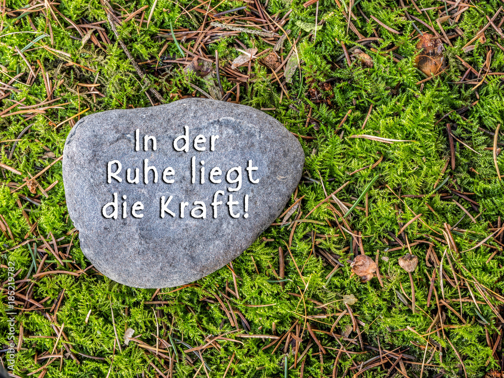 In der Ruhe liegt die Kraft! Stock-Foto | Adobe Stock