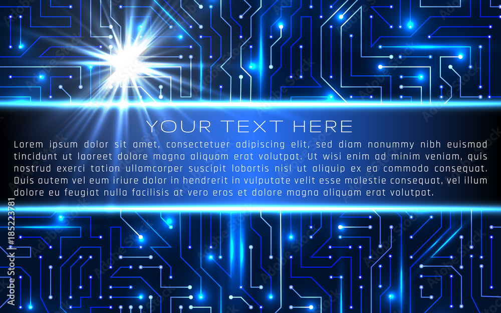 Technology background with space for your text. Vector illustration for ...