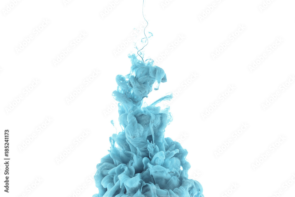 blue paint splash isolated on white Stock Photo | Adobe Stock