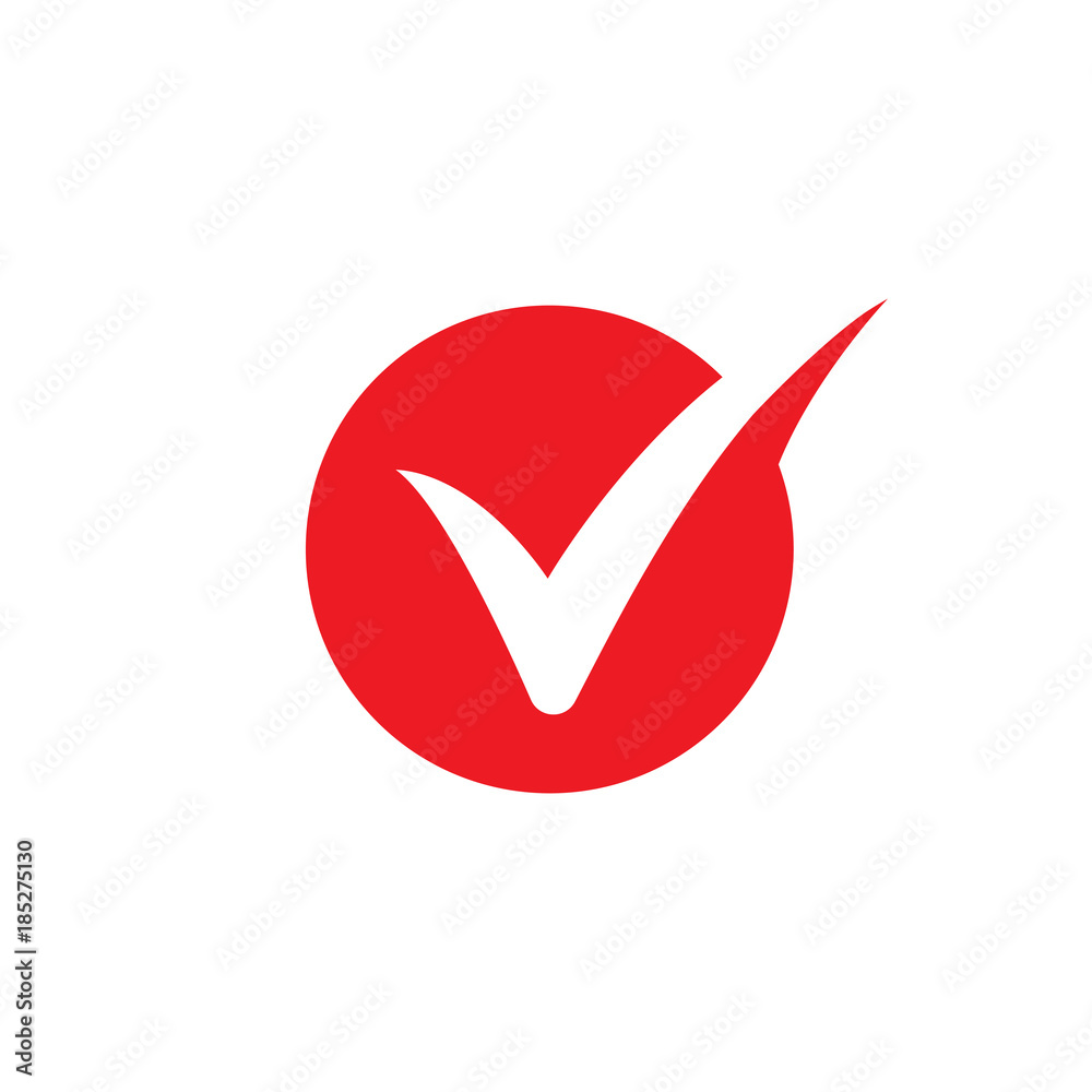 Tick logo design Stock Vector | Adobe Stock