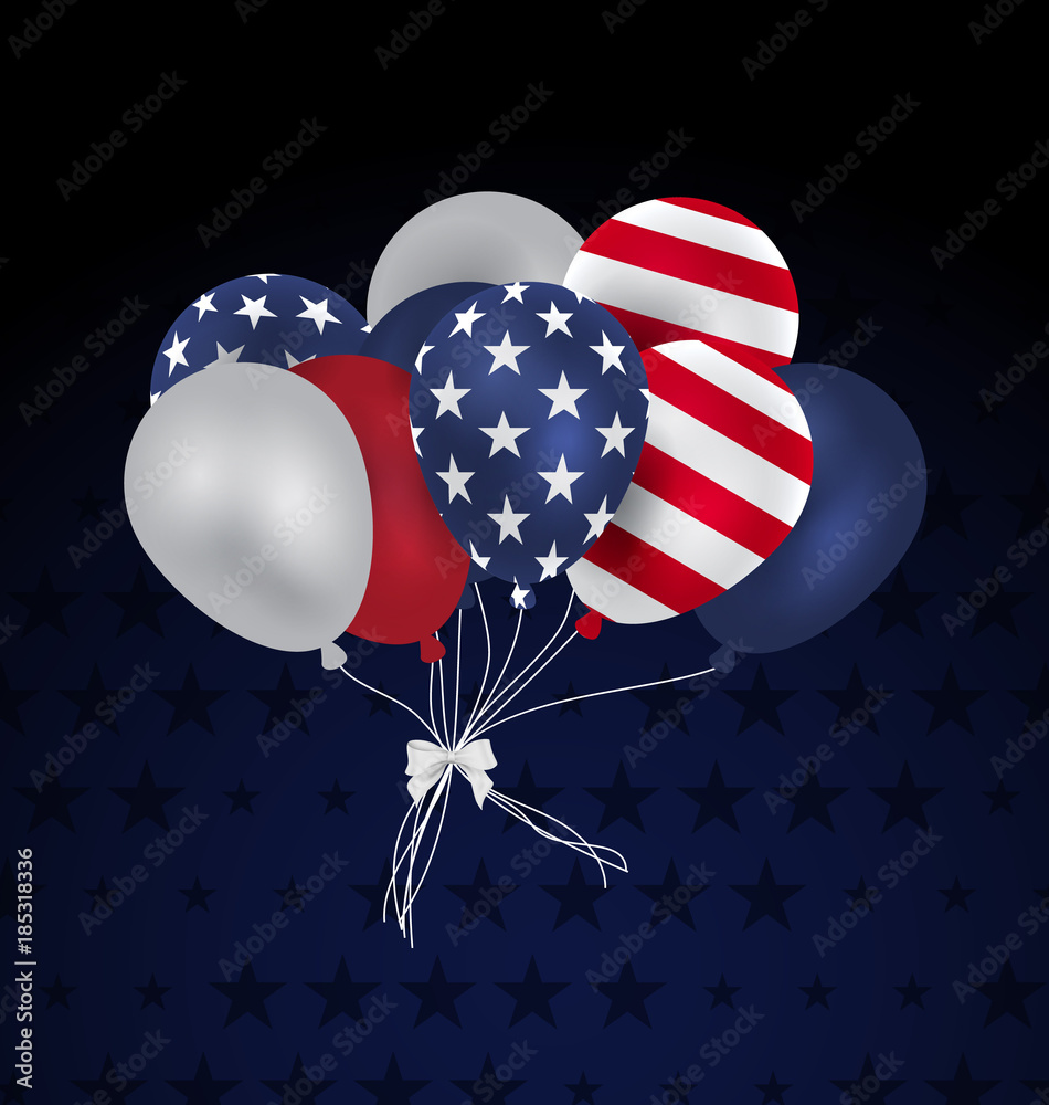 American Flag Design. American background. Stock Vector | Adobe Stock