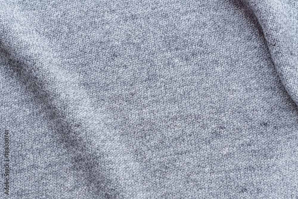 knitted grey fabric background Stock Photo | Adobe Stock