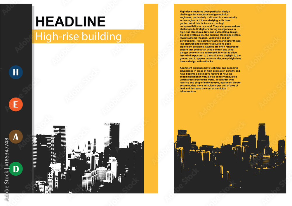 Banner, flyer, template leaflets for presentation, advertising. Stock ...