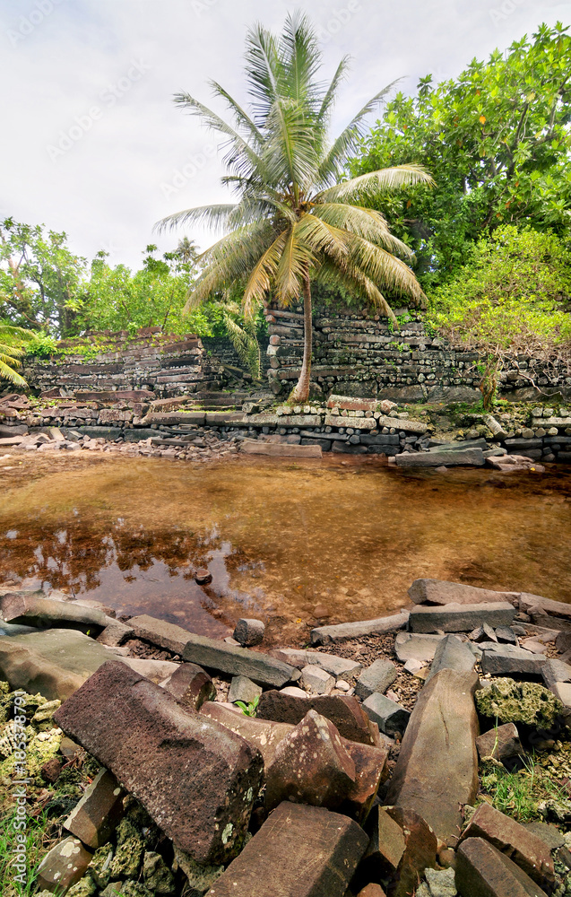 Nan Madol - archaeological site on the island of Pohnpei, Federated ...