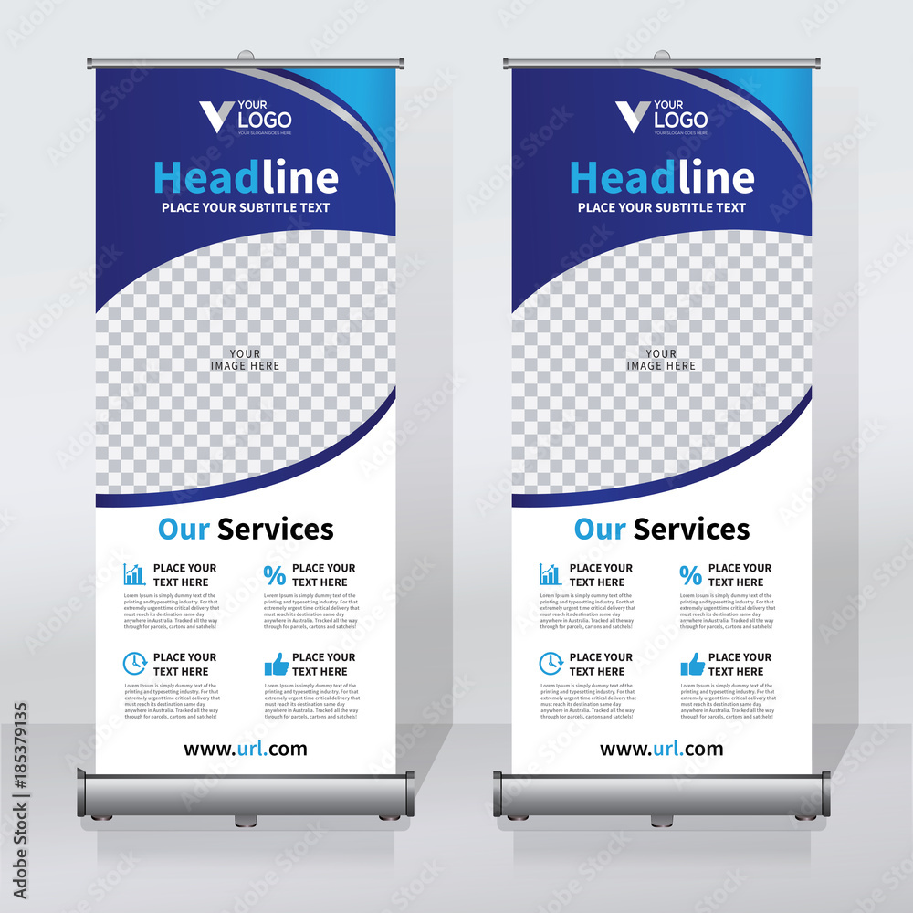 Roll up sale banner design template, abstract background, pull up ...