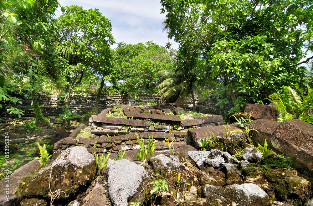 Nan Madol - archaeological site on the island of Pohnpei, Federated ...