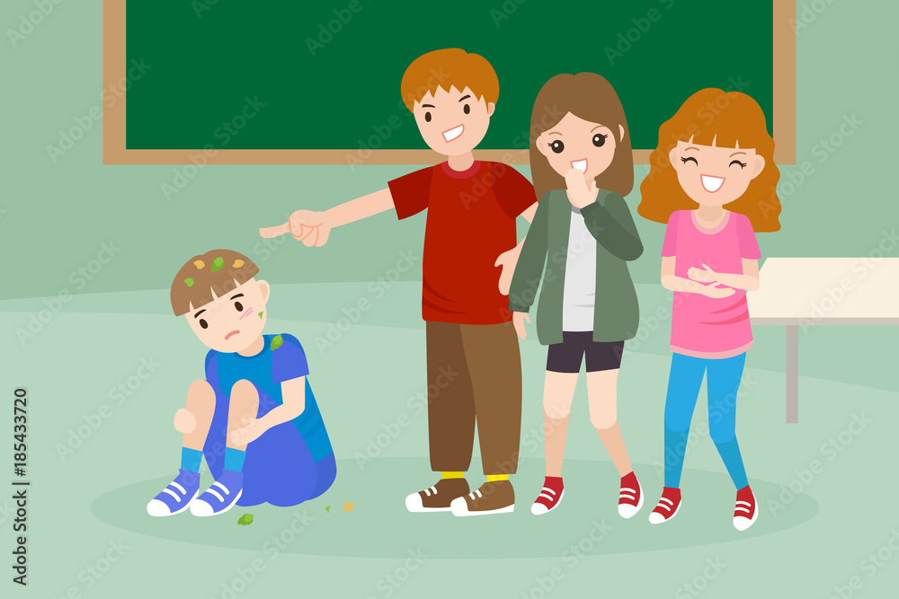 cartoon people with bullying problem Stock Vector | Adobe Stock