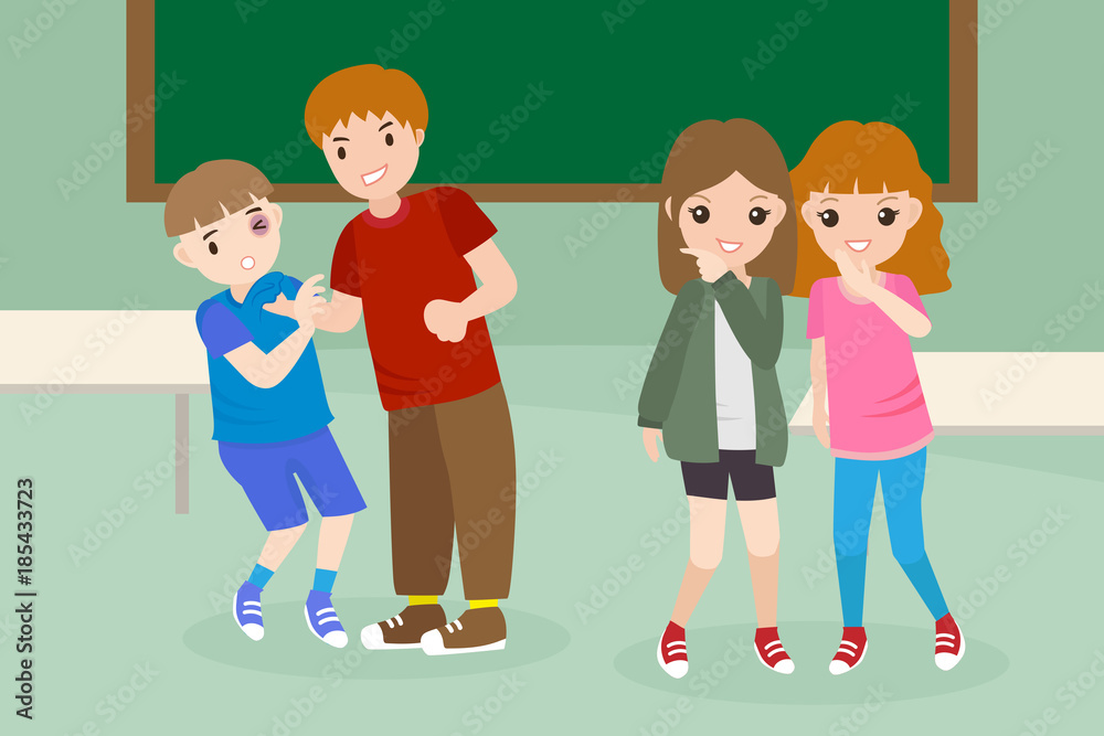 cartoon people with bullying problem Stock Vector | Adobe Stock