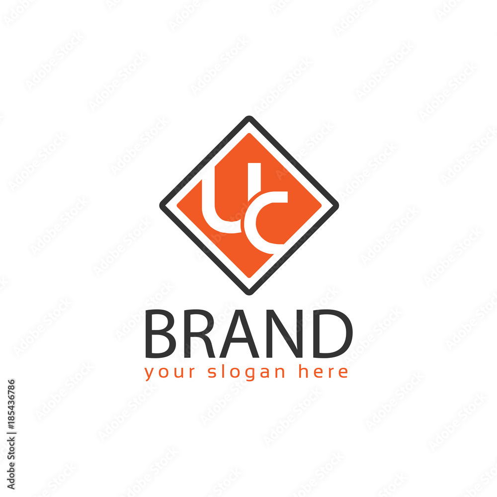 UC logo vector. Flat logo design. Stock Vector | Adobe Stock