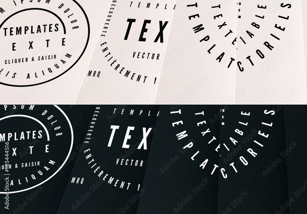 Kit de logos texte basiques Stock Template | Adobe Stock