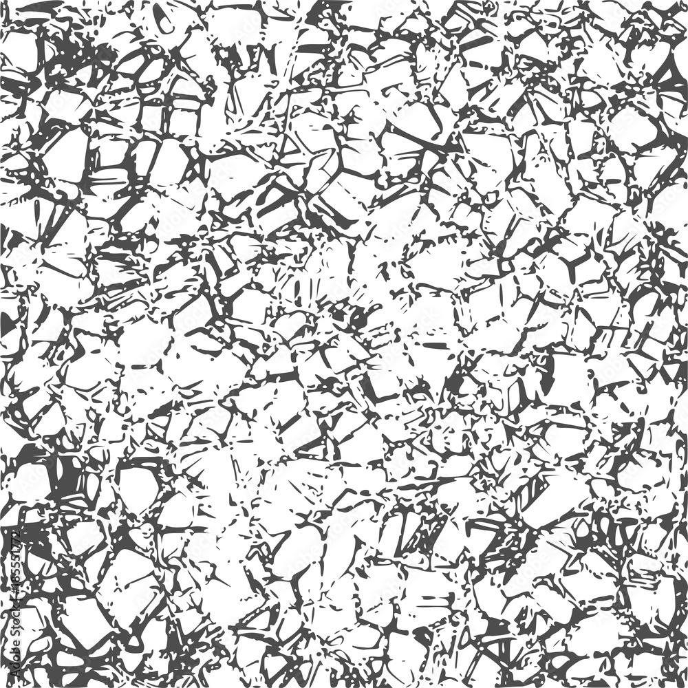 Grunge Cracks Effect Texture. Cracked Concrete Wall. Vector Background ...