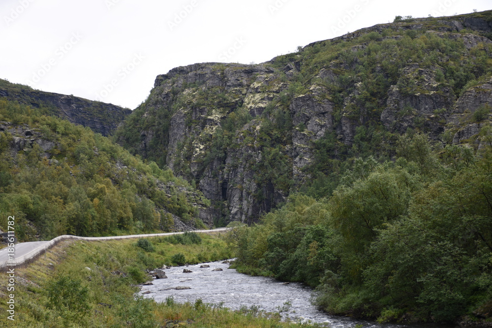 Norwegen, Finnmark, Alta, Vakkerfjellet, 93, Schlucht, Tal, Alter ...